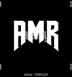 AMR letter logo design for technology company. AMR logo design black ...