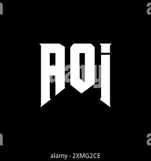 AOI letter logo design for technology company. AOI logo design black ...