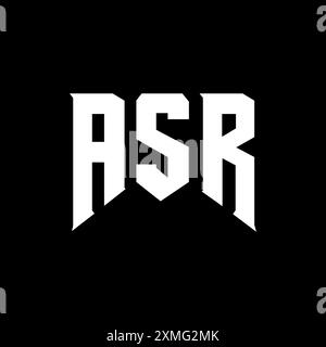 ASR letter logo design for technology company. ASR logo design black ...