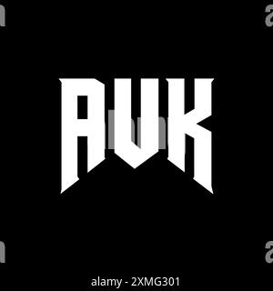 AUK letter logo design for technology company. AUK logo design black ...