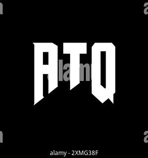 ATQ letter logo design for technology company. ATQ logo design black ...