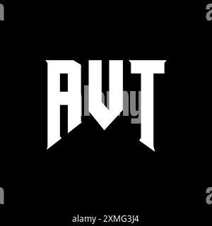 AVT letter logo design for technology company. AVT logo design black ...