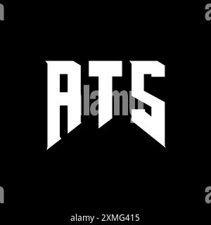 ATS letter logo design for technology company. ATS logo design black ...