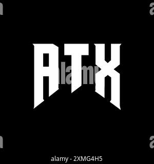 ATX letter logo design for technology company. ATX logo design black ...