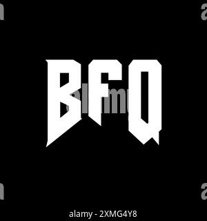 BFQ letter logo design for technology company. BFQ logo design black ...