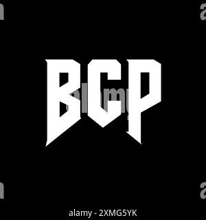 BCP letter logo design for technology company. BCP logo design black ...