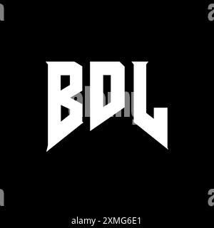 BDL letter logo design for technology company. BDL logo design black ...