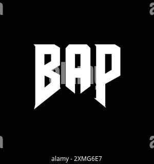 BAP letter logo design for technology company. BAP logo design black ...
