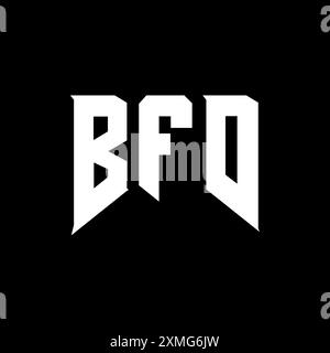 BFD letter logo design for technology company. BFD logo design black ...