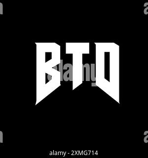 BTO letter logo design for technology company. BTO logo design black ...