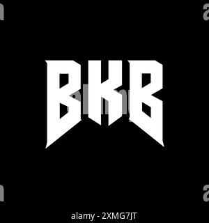 BKB letter logo design for technology company. BKB logo design black ...