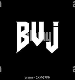 BVJ letter logo design for technology company. BVJ logo design black ...