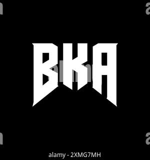 BKA letter logo design for technology company. BKA logo design black ...