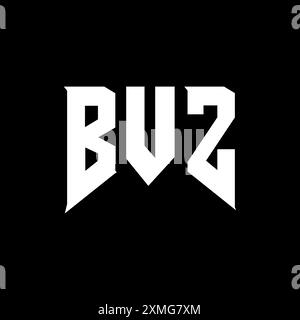 BVZ letter logo design for technology company. BVZ logo design black ...