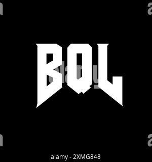 BQL letter logo design for technology company. BQL logo design black ...