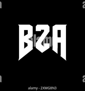 BZA letter logo design for technology company. BZA logo design black ...
