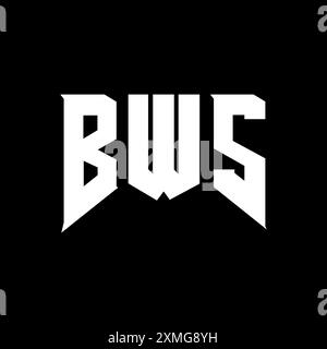 BWS letter logo design for technology company. BWS logo design black ...