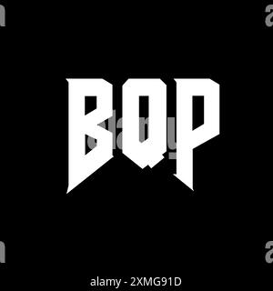 BQP letter logo design for technology company. BQP logo design black ...