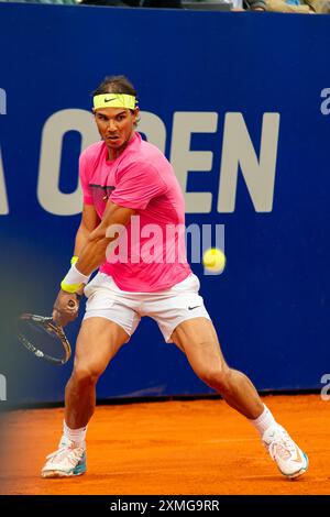 Rafa Nadal (Spain) playing an ATP Tournament on clay court Stock Photo ...