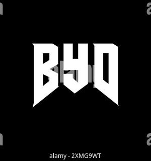 BYD letter logo design for technology company. BYD logo design black ...