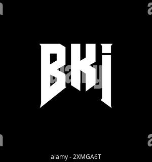 BKI letter logo design for technology company. BKI logo design black ...