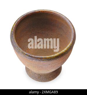 Terracotta mortar isolated on white background. mortar clipping path ...