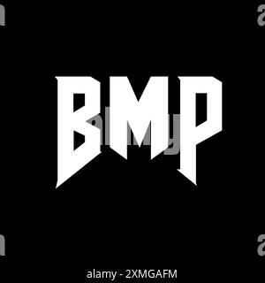 BMP letter logo design for technology company. BMP logo design black ...