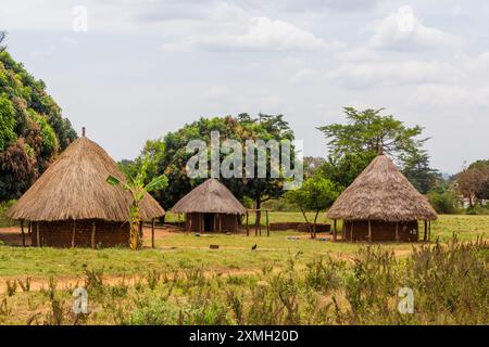 Village huts in Nyero, Uganda Stock Photo - Alamy