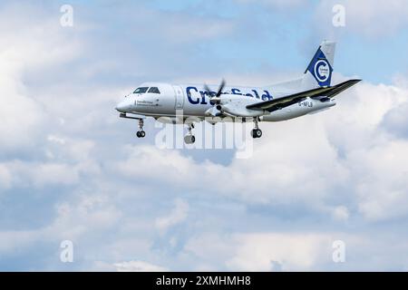 Cranfield University Saab 340B, arriving at RAF Fairford to take part ...