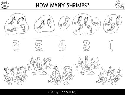 Match the numbers under the sea black and white game with pelican ...