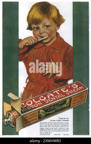Vintage 1910s COLGATE'S Ribbon Dental Cream Toothpaste Stock Photo - Alamy