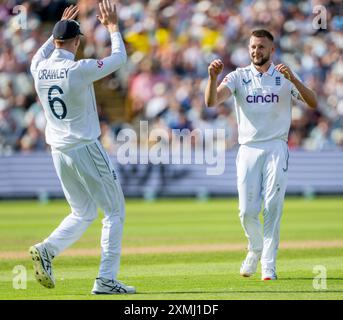 England's Zak Crawley batting on day two of the Fourth Rothesay Men's ...