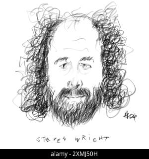 Portrait of the Comedian Steven Wright Stock Photo - Alamy