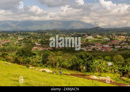 Aerial view of Fort Portal, Uganda Stock Photo - Alamy