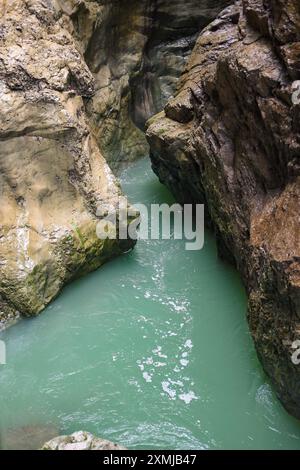Hiking through the Breitachklamm in Oberstdorf, Allgäu - Germany Stock ...