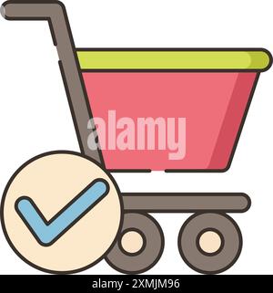 Check Out Icon. outline design Vector Illustration. Can be used for UI ...