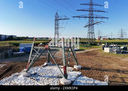Netzausbau der deutschen Stromnetze,Stromtrassen,Ausbau Umspannwerk ...