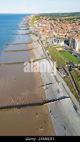 Aerial view of Sheringham beach, Norfolk Stock Photo - Alamy