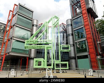 View of the headquarters buiding of UK TV broadcaster Channel 4 in ...