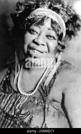 GERTRUDE 'MA' RAINEY (1886-1939) American blues singer in a Paramount ...