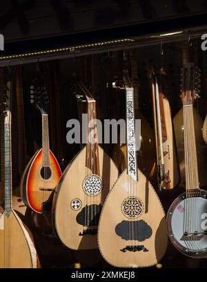 Classic stringed musical instrument Ud in view Stock Photo - Alamy