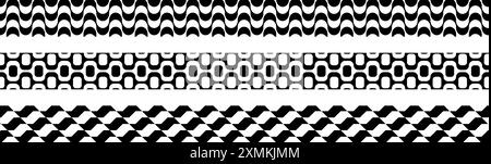 Border with Ipanema sidewalk pattern. Famous Brasilian beach boardwalk ...