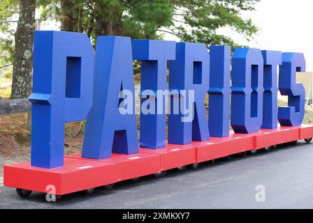 Gillette Stadium. 28th July, 2024. MA, USA; New England Patriots ...