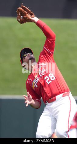 Washington Nationals' Luis Garcia Jr. in action during a baseball game ...