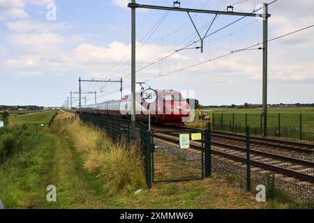 Eurostar high speed train at Moordrecht due to rerouting heading to ...