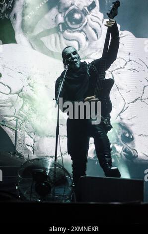 Orion (Tomasz Wróblewski) of Behemoth performing at Release Athens ...