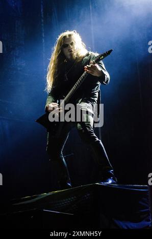 Seth (Patryk Sztyber) of Behemoth performing at Release Athens Festival ...