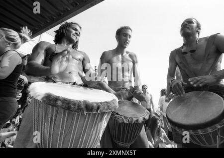 Bongo Players 12 July 1995 Picture by Roger Bamber Stock Photo - Alamy