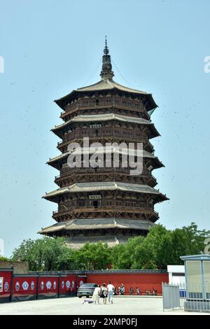 SHUOZHOU, CHINA - JULY 9, 2024 - The Pagoda of Fogong Temple, known as ...