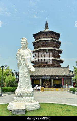 SHUOZHOU, CHINA - JULY 9, 2024 - The Pagoda of Fogong Temple, known as ...